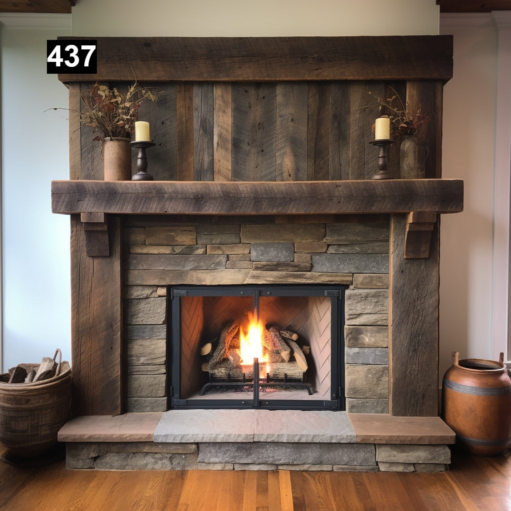 John Geyser's Fireplace Mantel with Wooden Legs – Anthony Shields & Sons